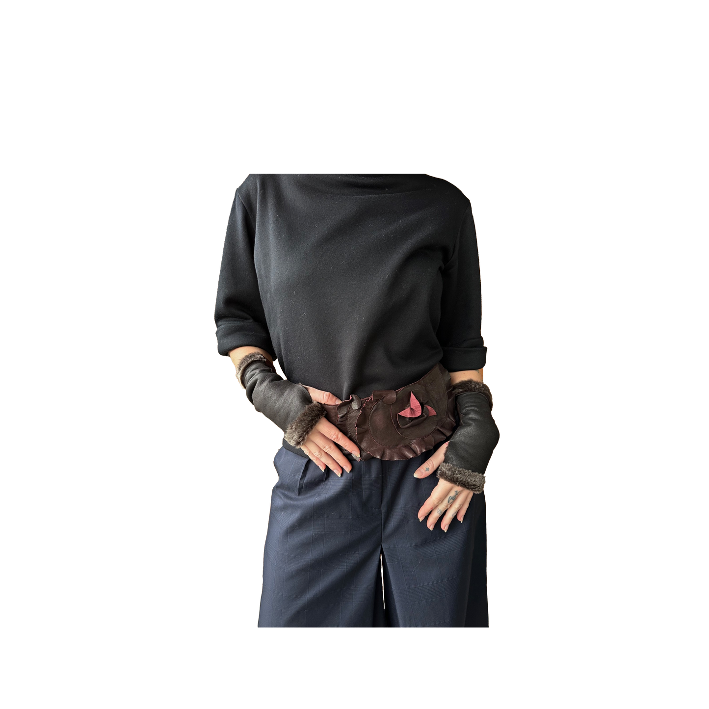 Leather Contour Belt – heike-ny